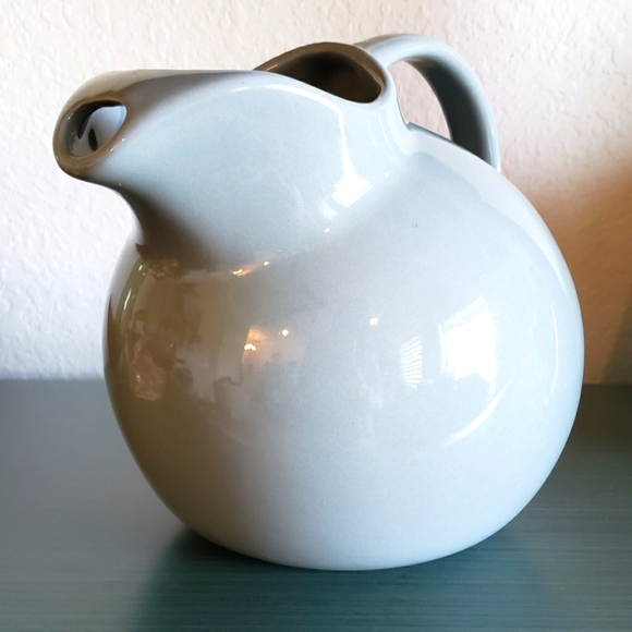 Hall | Dining | Vintage Hall Mcm Ceramic Gray Tilted Ball Jug Wice Lip ...